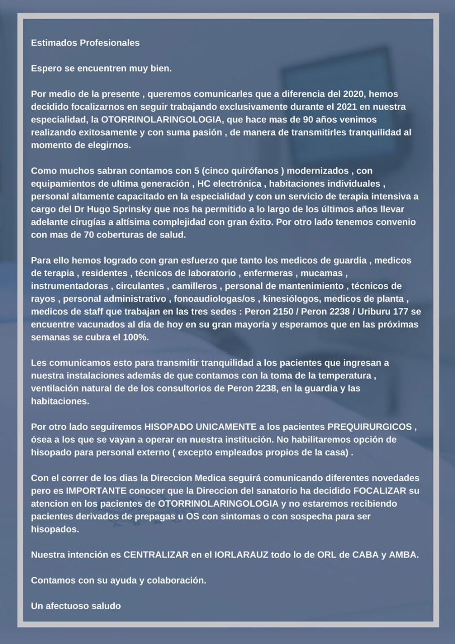 Para el Profesional - IORL Arauz